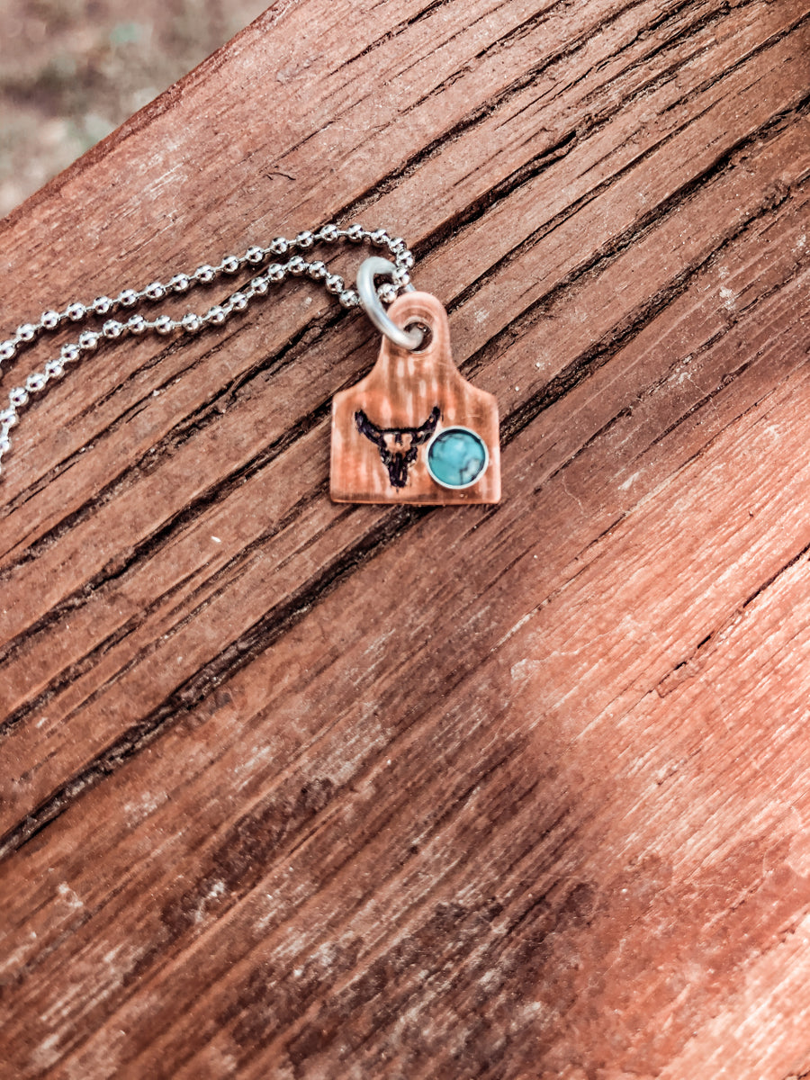 Copper Cowtag (Made To Order) – Just Peachy Double Wide Designs
