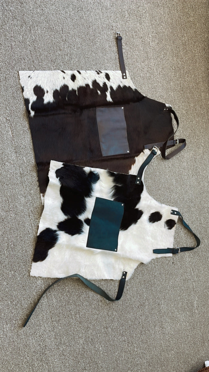 Cowhide Apron – Just Peachy Double Wide Designs